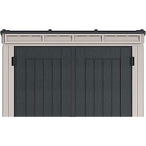 Duramax 05325 Yardmate Plus Pent Outdoor Vinyl Storage Shed, Anthracite & Adobe