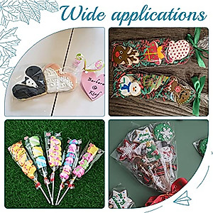 PH PandaHall 3x9 Cellophane Treat Bags, 200pcsTreat Bags Clear Heat Seal Cello Bags Long Candy Gift Treat Bags Pretzel Bags for Cookies Candies Small Homemade Arts Party Favor Gifts Bags