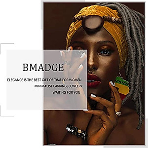 Bmadge Gold Geometric Earrings Exaggerated Statement Earrings Punk Stylish Sectored Twisted Earring Jewelry for Women