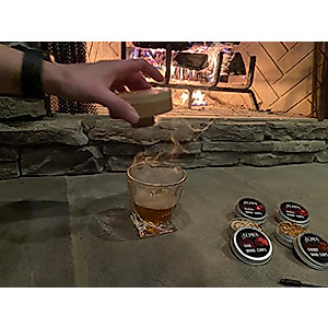 Alpha Cocktails - Cocktail Smoker Kit with Torch - Great for Smoking Whiskey and Bourbon Drinks - 4 Flavors of Smoking Wood Chips with Butane Torch - Homemade Smoked Cocktails - [butane not included]