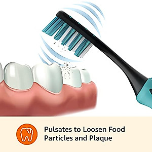 Amazon Basics Pulsating Deep Cleaning Toothbrushes, 2 Count, 1-Pack