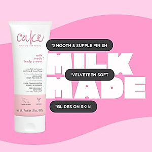 Cake Beauty, Shea Butter Body Cream Body Lotion For Women Dry Skin, Basic, Milk Made Indulgent, 7 Fl Oz