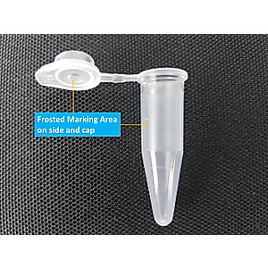 Polypropylene 1.5 ml Micro-centrifuge Tube with Snap Cap, Natural (Pack of 500)