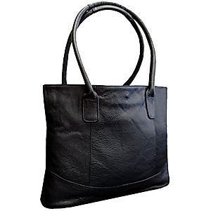 Casual Leather Handbag (#1827-8) (Brown/Black)