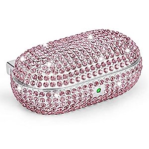 Filoto Case for Galaxy Buds Plus (2020) / Galaxy Buds (2019), Bling Crystal PC Earbuds Protective Case Cover for Women Girls Compatible with Samsung Galaxy Charging Buds + Case (Rose Pink)