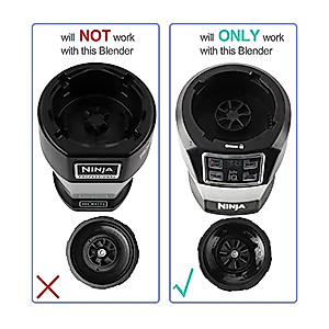 1-pack Extractor Blade Assembly 7 Fins Ninja Blender Blade Ninja Blender Replacement Parts Compatible with Ninja Blenders Auto iQ BL480 BL482 BL642 BL682 NN102