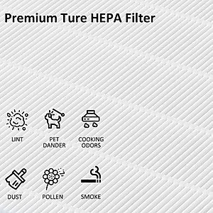 ProHEPA 9000 True HEPA Filters Replacement Compatible with VEVA ProHEPA 9000, 4 True HEPA Filters