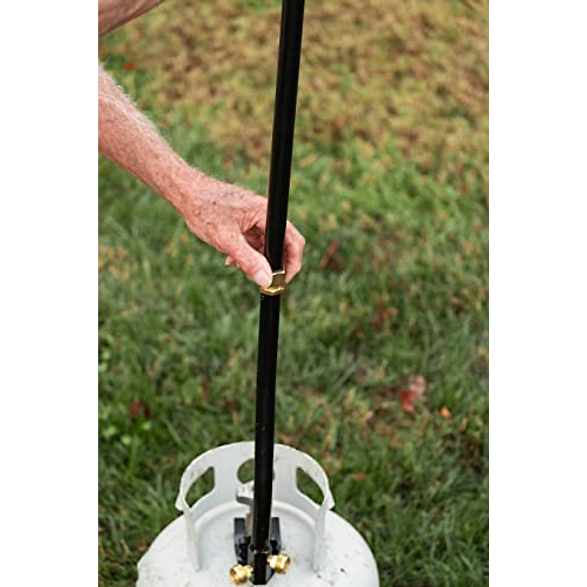 Camco 51096 Propane Distribution Post with Storage Bag, Black