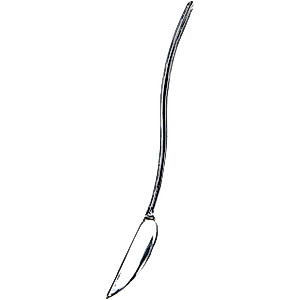 Carlisle FoodService Products Plastic Solid Spoon, 9 Inches, Clear