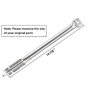 Dongftai SA01004H (4-Pack) 15 1/8 inch Stainless Steel Heat Plates and Burners Replacement Parts for Master Forge 1010048
