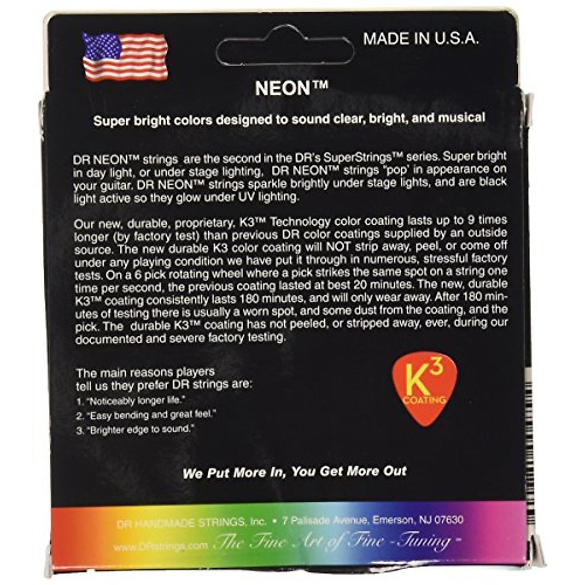 DR Strings HI-DEF NEON Acoustic Guitar Strings (NMCA-11)