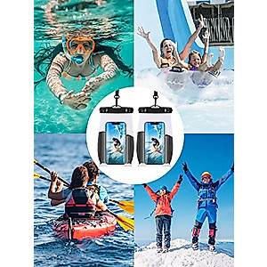 2 Pcs Large Waterproof Phone Pouch Up to 6.9", Floating Dry Bag for iPhone 14 13 12 11 Pro Max Galaxy S22 S21 Large Capacity Waterproof Bag Sunglasses Storage Dry Pouch for Swimming Rafting Boating