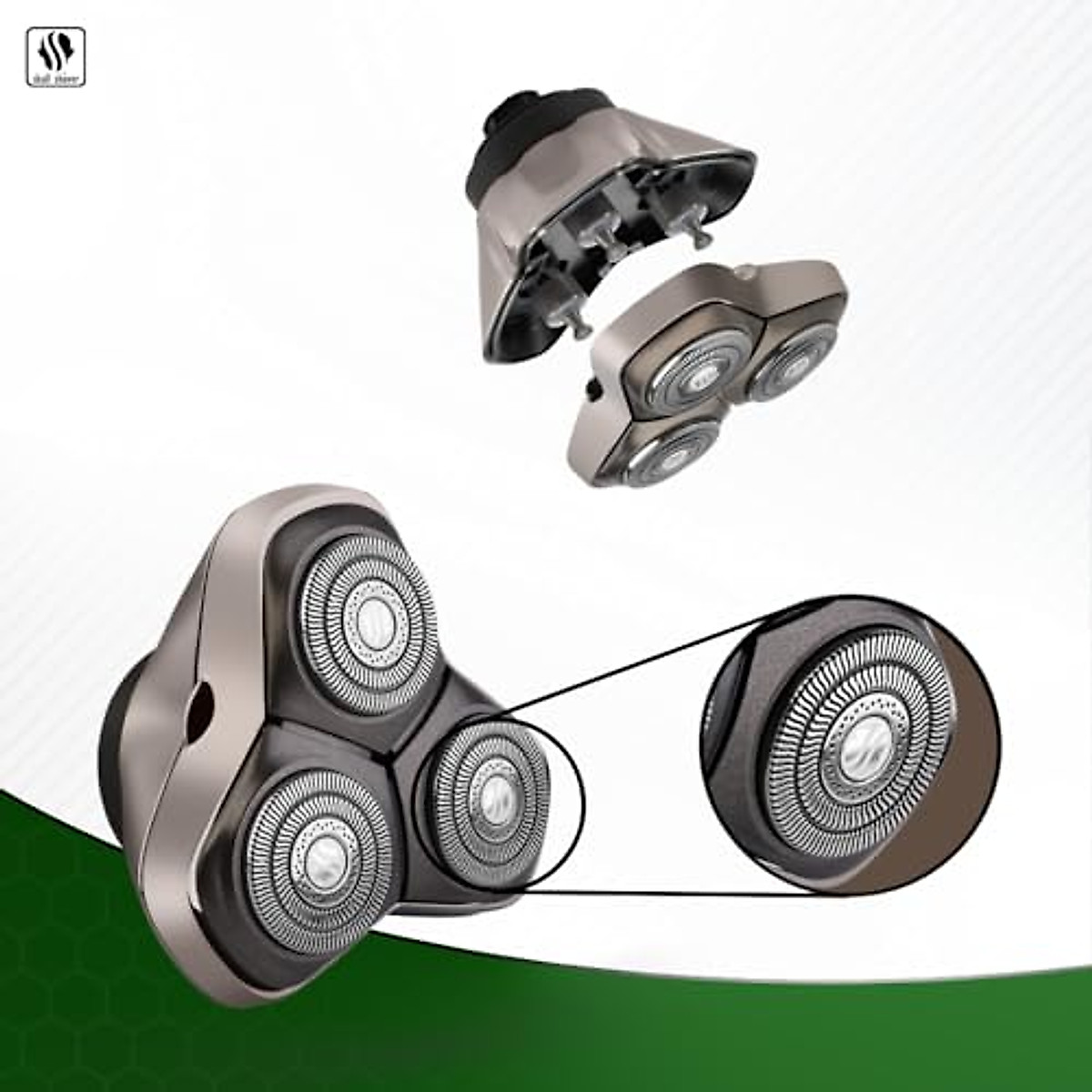 Skull Shaver Baron PRO 3 Head Replacement Blade | Electric Shaver Replacement Heads