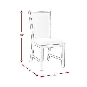 Picket House Jasper Dining Slat Back Side Chair Set in Black