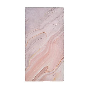 Marble Towels Set of 2 Rose Gold Pink Gray Decorative Hand Bath Towel Super Soft for Bathroom Kitchen Accessories Hotel Gym Spa Valentines Mothers Day Wedding Gifts