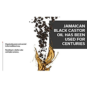 SO Jamaican Black Castor Oil Fast Absorbing, Promote Beard and Hair Growth, Best Oil For Men's & All Hair Textures, Strong Healthy, Brown, Bamboo Lotus, 4 Fl Oz