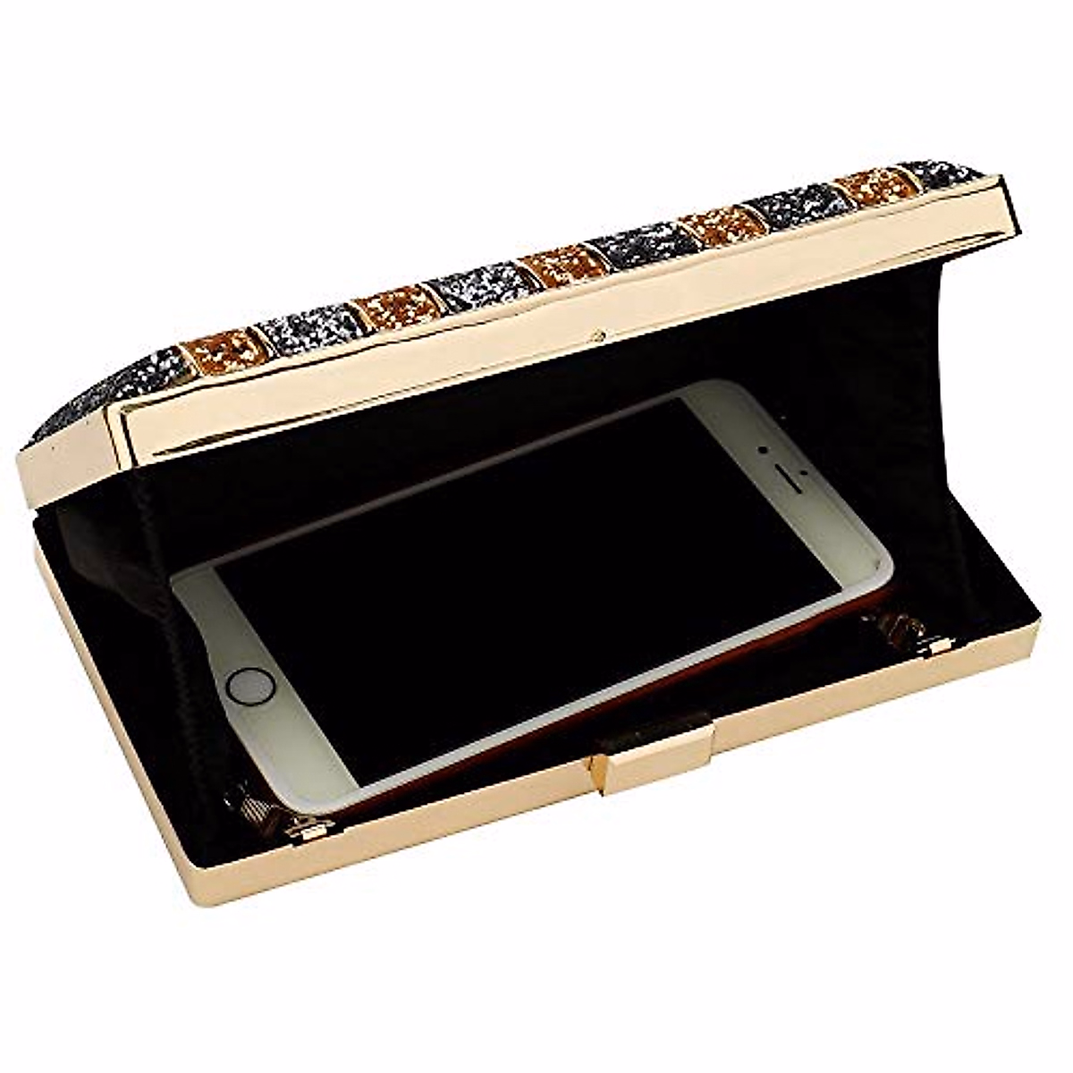 YYW Evening Clutch Bag, Womens Wedding Purse Bridal Prom Handbag Party Bags Sequin Bag