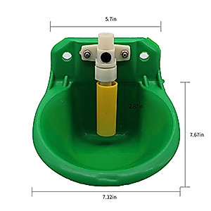 MINYULUA Plastic Sheep Water Bowls Automatic Sheep Goats Drinking Waterer Bowl Feeder Tool Automatic Stock Feeder Trough Bowl Dispenser for Pigs Horse Cattle Goat Sheep Dog