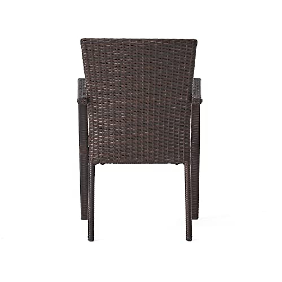 Christopher Knight Home Corsica Outdoor Wicker Dining Chairs, 2-Pcs Set, Multibrown
