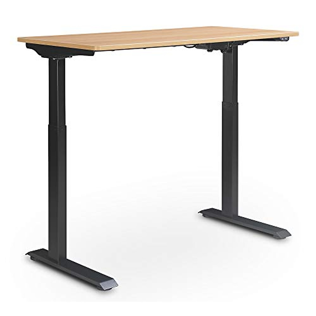 Serta Creativity Electric Height Adjustable Desk, 47" Inch Wood Desktop Sit Stand Table for Office, Work from Home Furniture, Easy to Assemble, Light Brown
