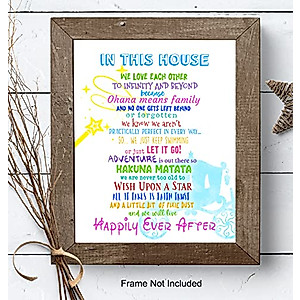 LARGE 11x14 - Wall Art - Wall Decor for Boys Room, Girls, Kids Bedroom, Family or Living Room - Positive Quotes - Inspirational Gifts - World - 11x14 print