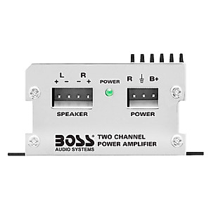 BOSS Audio Systems CE102 2 Channel Car Amplifier - 100 Watts, Full Range, Class A/B, IC (Integrated Circuit)