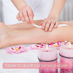 BAGLAK 400Pcs Non-Woven Wax Strip Multi Size Pack, (2 Sizes) Hair Removal Wax Strips,Waxing Strips for Facial & Body & Leg,(3" x 9") (1.5" x 5")