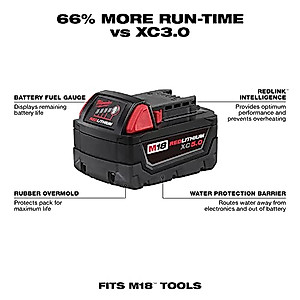 M18 18-Volt Lithium-Ion XC Starter Kit with Two 5.0Ah Batteries and Charger