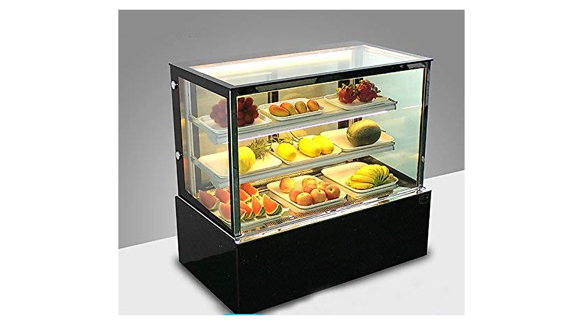 INTBUYING 36'' Refrigerated Cake Showcase for Bakeries
