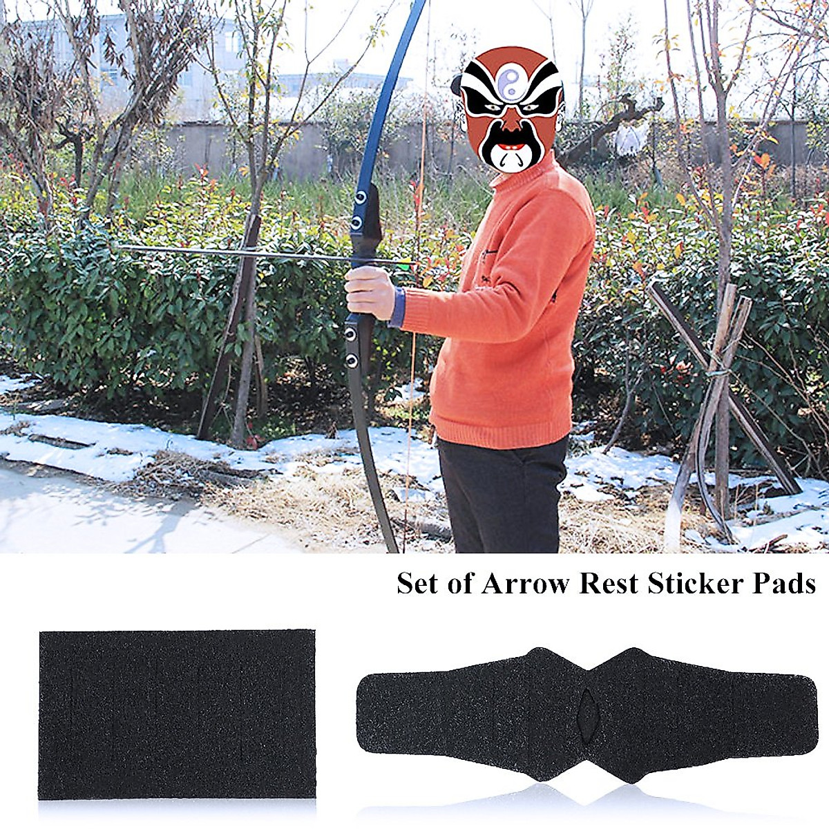 Arrow Rest Anti Slip Sticker Set, Drop Away Arrow Rest Qad Rest Felt Compound Bow Hunting Accessory for Qad Hdx Drop Away Arrow Rest 2 Set Qad Felt 3 Drop Away Rest Felt