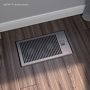AC Infinity AIRTAP T6, Quiet Register Booster Fan with Thermostat 10-Speed Control, Heating Cooling AC Vent, Fits 6" x 10" Register Holes, Bronze