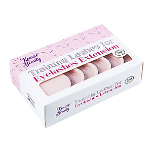 Kenzie Beauty Training Lashes for Eyelash Extension Teaching Practice Lashes 5 Pack
