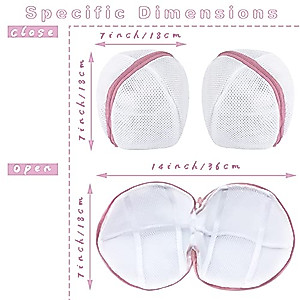 6 Pcs Bra Washing Bags,Mesh Wash Bags,Exclusive Underwear Washing Bags with Zipper for Women Laundry Storage