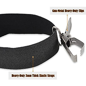 WELKINLAND 2Inch Elastic Mens suspenders, Heavy Duty suspenders for men, Work suspenders for men, Suspenders for men w/clips, Suspenders for men heavy duty, Mens suspenders for trousers