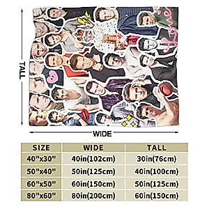 Blanket Jonathan Groff  Soft and Comfortable Warm Fleece Blanket for Sofa, Office Bed car Camp Couch Cozy Plush Throw Blankets Beach Blankets