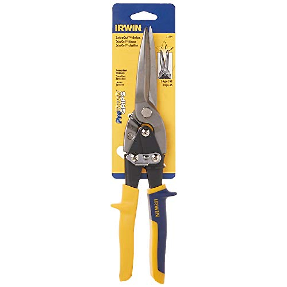 IRWIN 21304ZR Tin Snip, Multi Purpose, 11-3/4-Inch (21304)