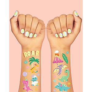 xo, Fetti Dinosaur Tattoos - 38 styles | Birthday Party Supplies, Dinosaur Party Favors, T-rex Decorations