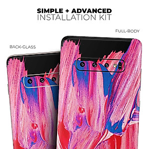 DesignSkinz Liquid Abstract Paint V10 Protective Vinyl Decal Wrap Skin Cover Compatible with The Samsung Galaxy S20 (Screen Trim & Back Glass Skin)