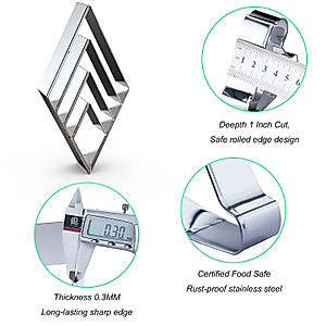 Rhombus Diamond Cookie Cutter Set Assorted Sizes Large Small Mini - 5 Inch, 4 Inch, 3 Inch, 2 Inch - 4 Piece - Stainelss Steel