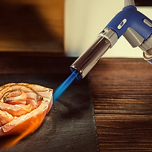 3F Culinary Professional Torch + 4 Butane Canisters Included Cooking Torch Baking Searing Campfires Charcoal Grills Camping Butane Fuel