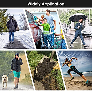 Silicone Shoe Cover Waterproof, Reusable Boot Shoes Covers with Zipper,Non Slip Rain Snow Bowling Travel Indoor Outdoor Overshoe Rubber Protectors for Men Women Kids Protection Galoshes-1 Pair-Black,L