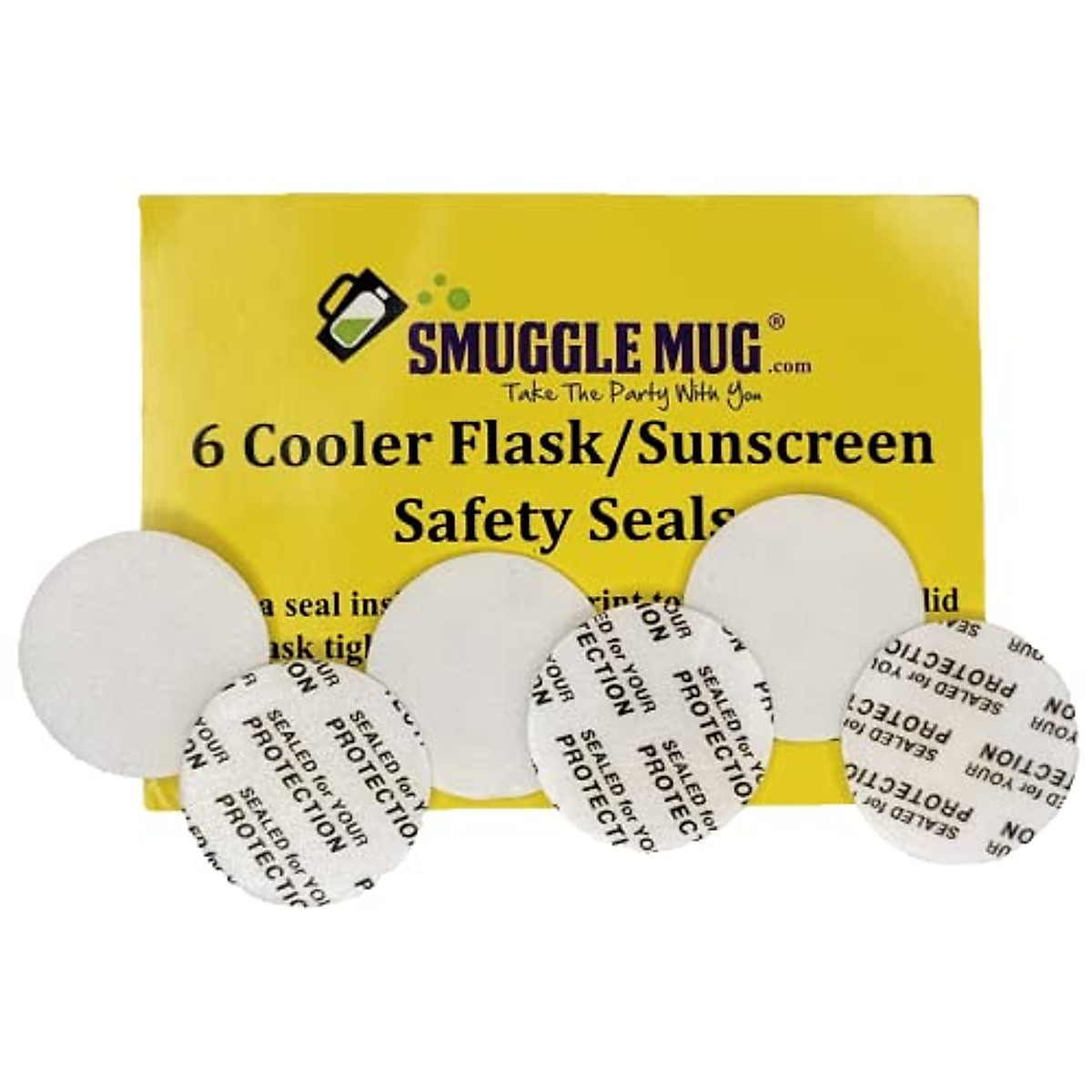 Cooler Flask 20oz Ice Pack Flask Two Pack with Lid Seals by Smuggle Mug (2-Pack)