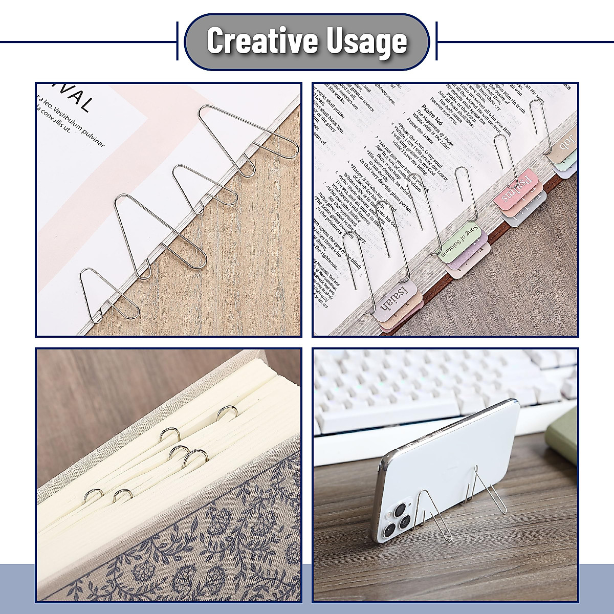 Mr. Pen- Paper Clips, 450 Pack, Silver, Paper Clips Assorted Sizes, Paperclips, Paper Clip, Large Paper Clips, Clips for Paperwork, Small Paper Clips, Big Paper Clips, Paper Clip Assortment, Clip