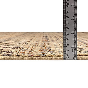 Unique Loom Saturn Collection Area Rug - Relay (Rectangular 7' 10" x 10' 0", Beige/Gray)