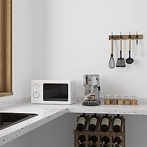 VERTORGAN Coat Hooks for Wall,Coat Rack Wall Mounted, Hat Rack and Hat Hooks with 4 Hooks for Entryway, Bathroom, Bedroom(Brown)