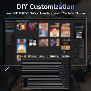 Retro Game Console HDD 5T Hyper Base Mix, Emulator Console with 63139 Video Games, 3 Game System Launchbox/Retrobat/Playnite, Plug and Play for Win 8.1/10/11, Game Hard Drive Support 5400 RPM, 6GB/s