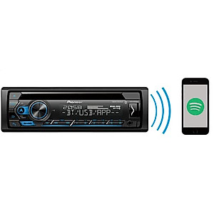 Pioneer DEH-S4100BT in Dash CD AM/FM Receiver with MIXTRAX, Bluetooth Dual Phone Connection, USB, Spotify, Pandora Control, iPhone and Android Music Support, Smart Sync App