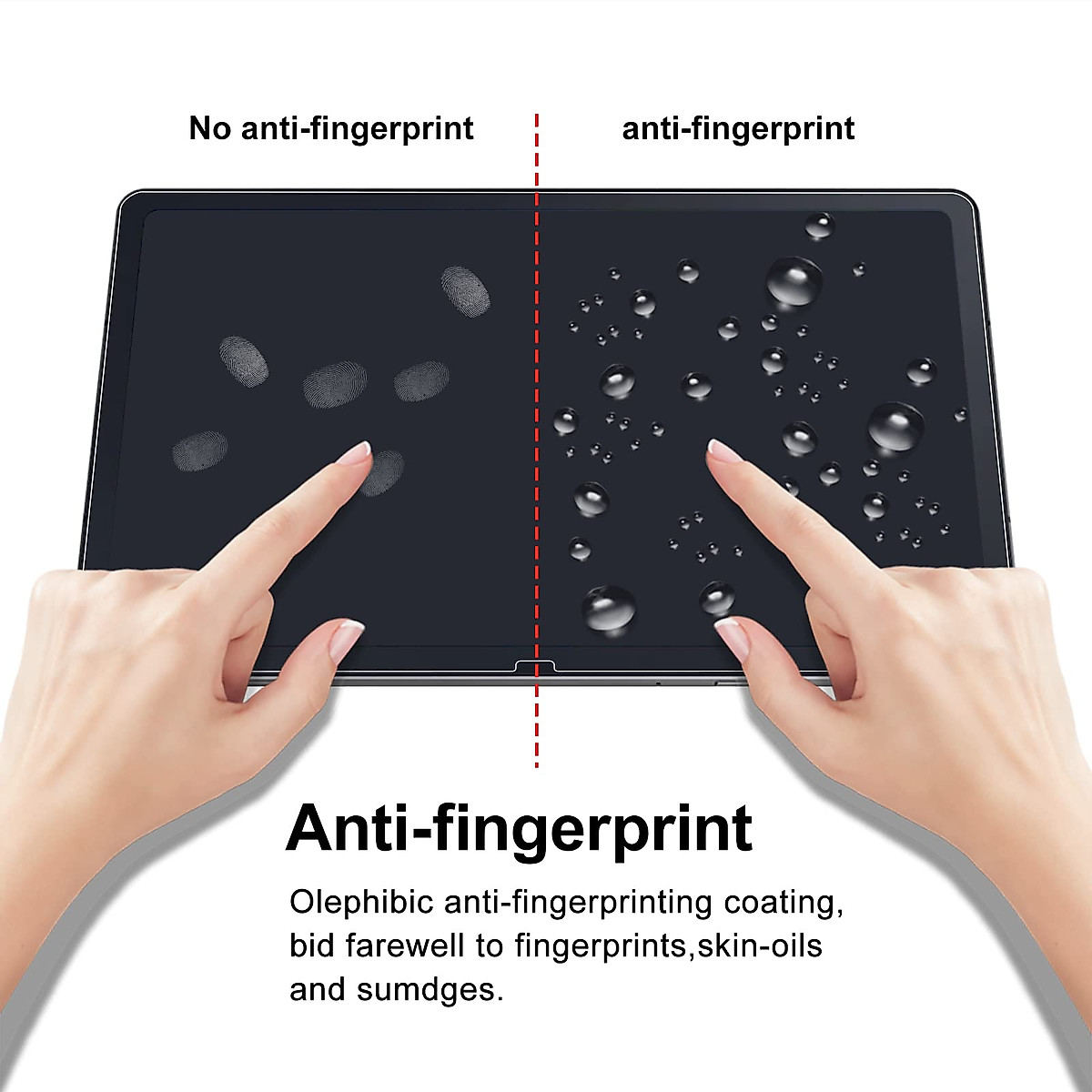 BERSEM [2 PACK Paper Screen Protector Designed for Samsung Galaxy Tab A7 10.4 inch 2022/2020 (SM-T509/T503/T505/T500/T507), Anti Glare with Easy Installation Kit Write and Draw Like on Paper