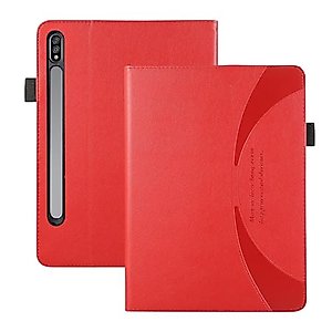 Tablet PC Case Compatible with Samsung Galaxy Tab S9/S7/S8 T870/T875 SM-X710 Tablet Case, Ultra Slim Lightweight PU Leather Protective Shell Anti-Scratch Magnetic Bumper Flip Cover with Fold Stand Fun