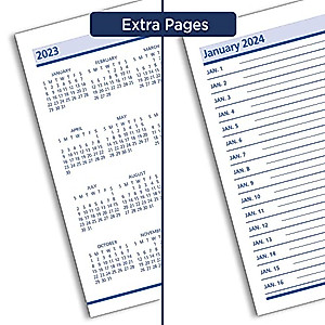 AT-A-GLANCE 2023 Daily Desk Calendar Refill, 3-1/2" x 6", Loose Leaf, QuickNotes (E51750)